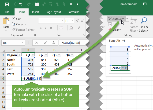 How To Add Numbers In Column In Excel Sum Formula Examples WPS 