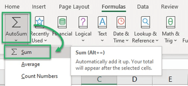 How To Add Numbers In Column In Excel Sum Formula Examples WPS 