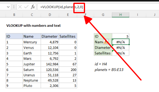 How to Solve Excel Vlookup Not Working