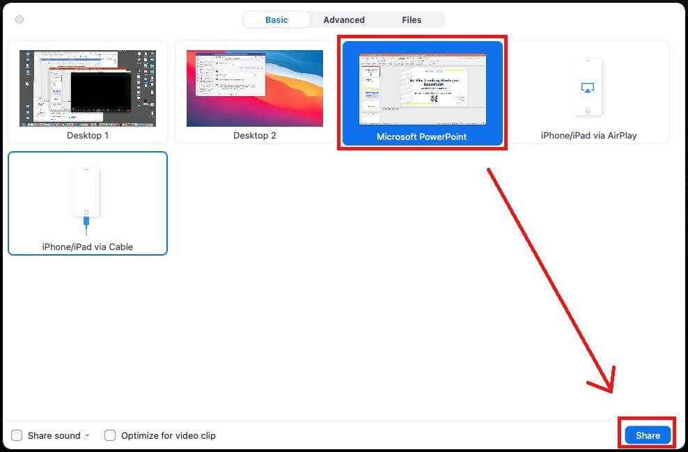 Zoom: Sharing PowerPoint without Showing Notes On Mac