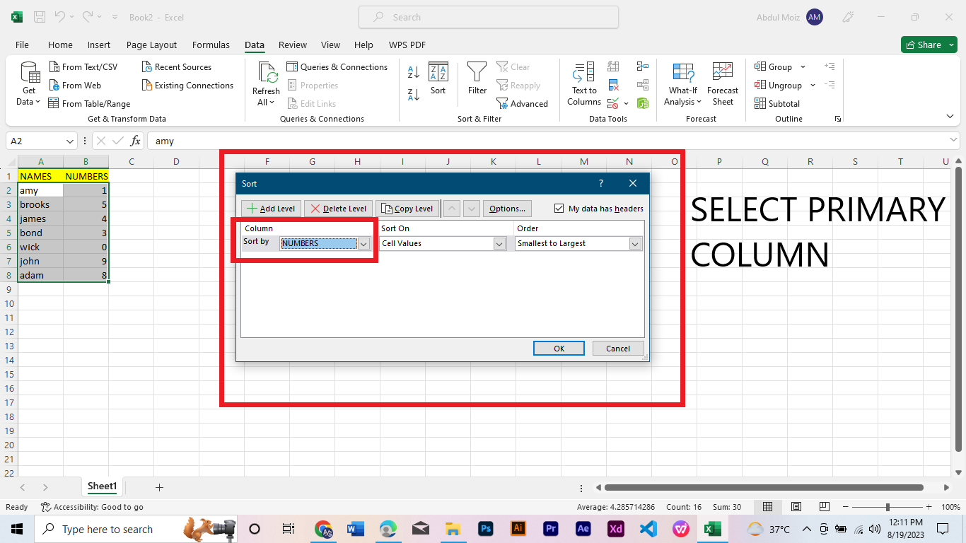 How To Sort Columns In Excel Without Mixing Data (A Comprehensive Guide)