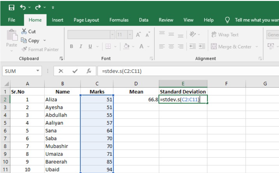 Normal Distribution Excel Template