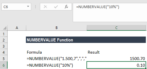 How to Use the NUMBERVALUE Function in Excel: A Step-by-Step Guide