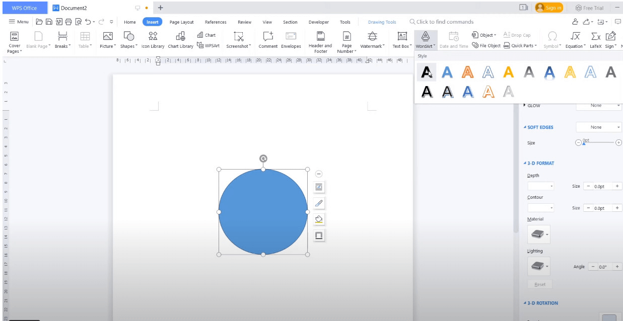 How To Draw An Ellipse On Word