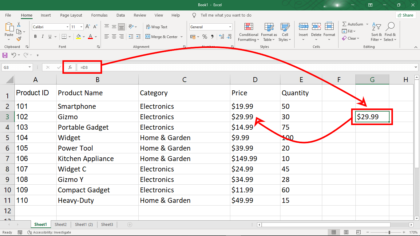 How To Copy Value From One Cell To Another In Excel Using Formula WPS