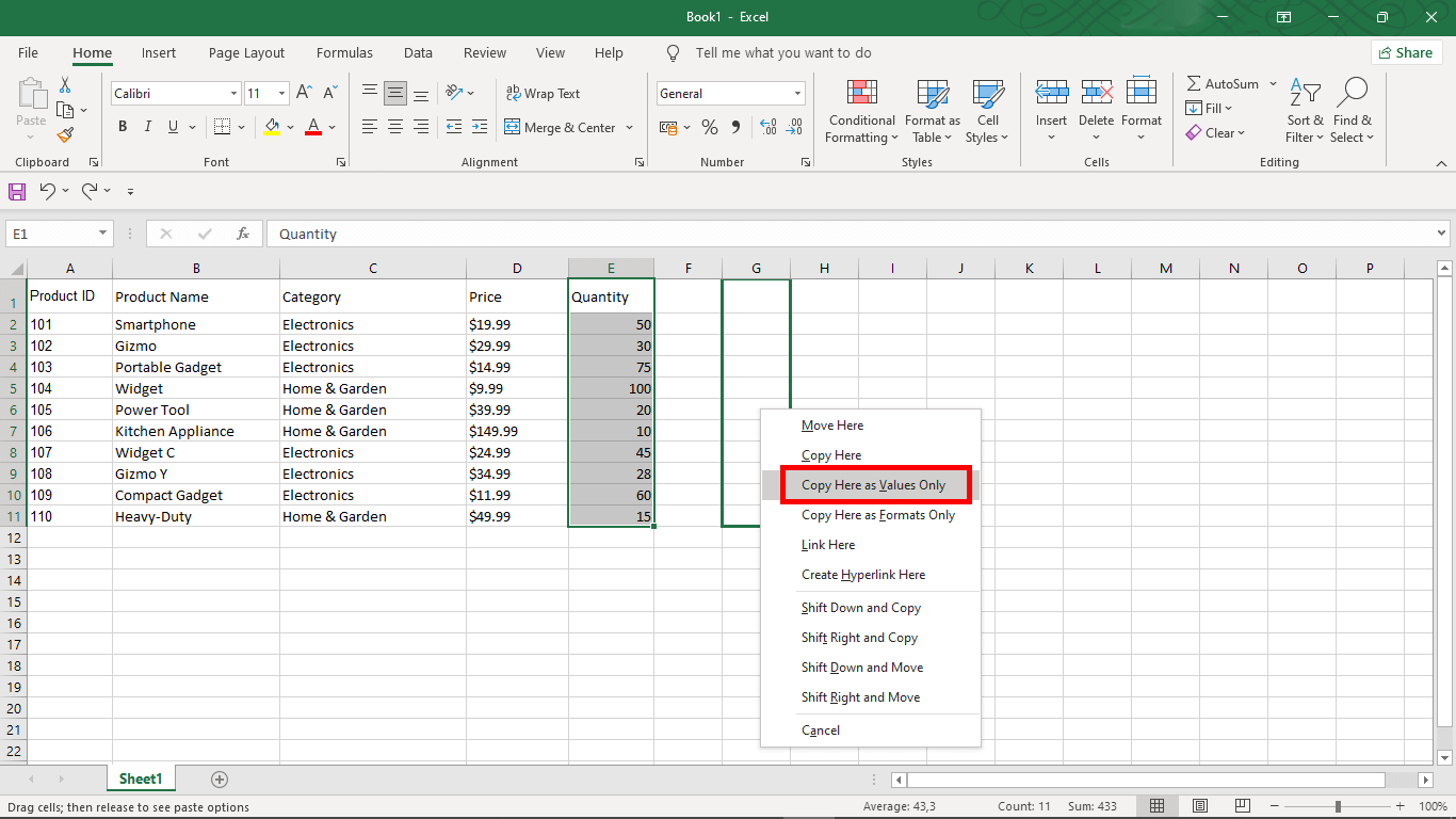 How To Copy Numbers In Excel Without Formula A Comprehensive Guide 