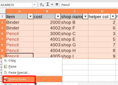 How to Remove Duplicates in LibreOffice Calc (With Examples)