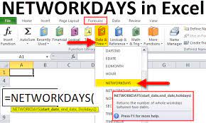 How to Use Networkdays Function in Excel (Step-By-Step)