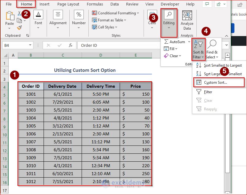 How To Sort An Excel Spreadsheet By Date 4 Easy Methods WPS Office Blog
