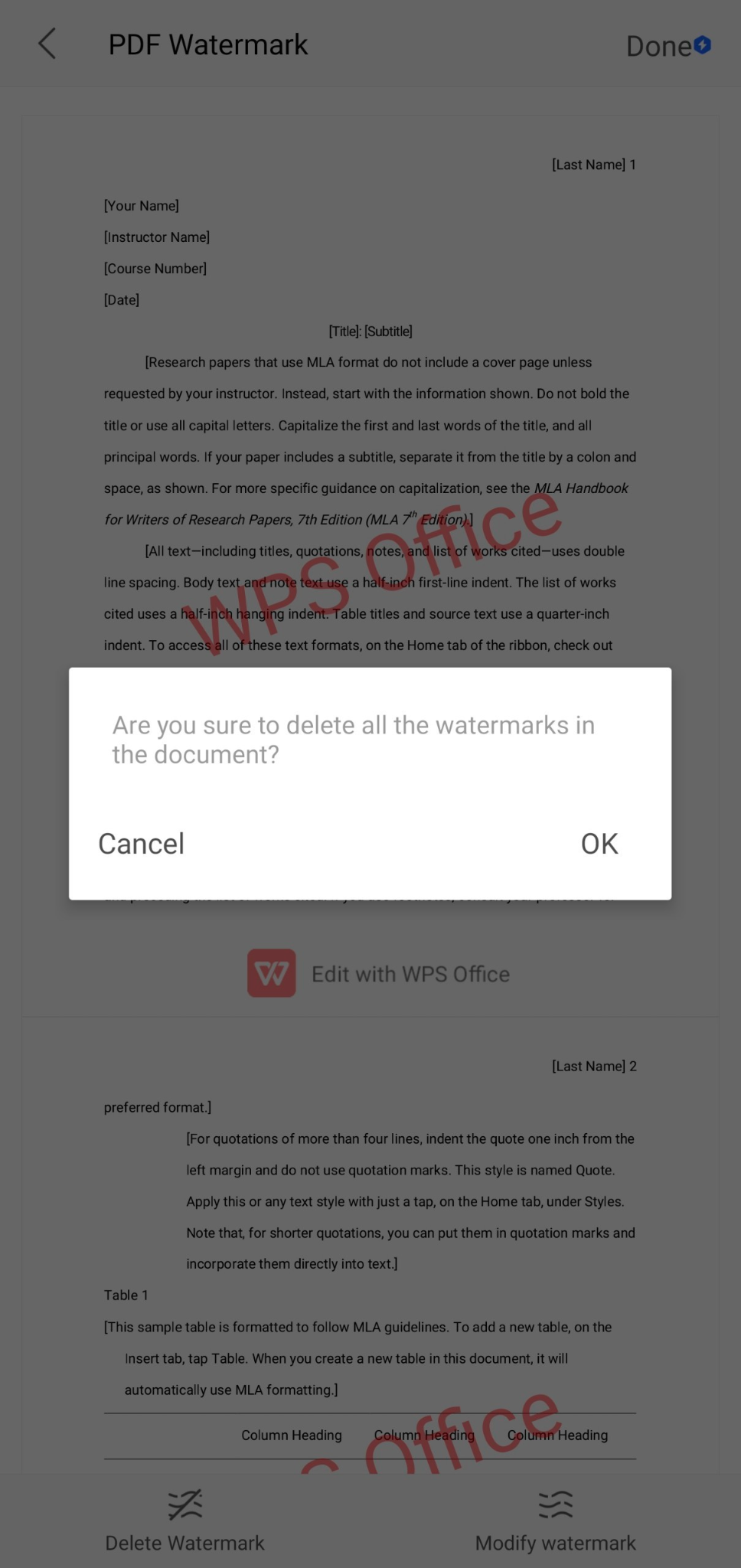 How to Add Watermark in Word for Android [Step-by-Step]