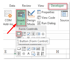 How to Add a Button in Excel (Easy & Quick)
