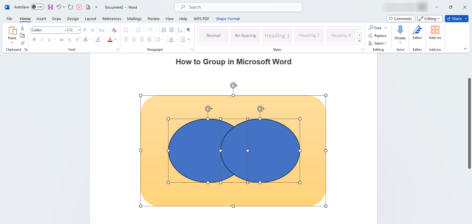 Easy & Clear Steps to Group Shapes, Pictures, or other Objects in Word