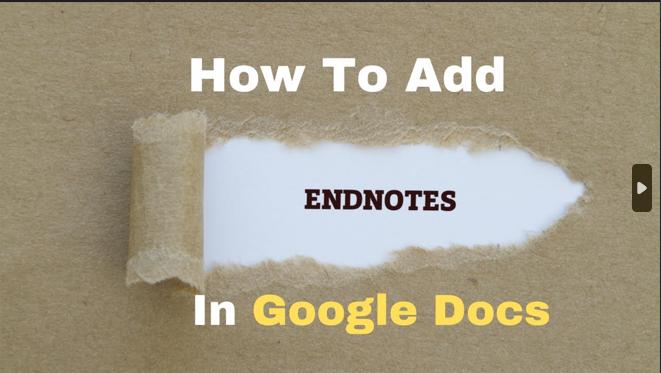 How to Add Endnotes in Google Docs - A Step-By-Step Guide