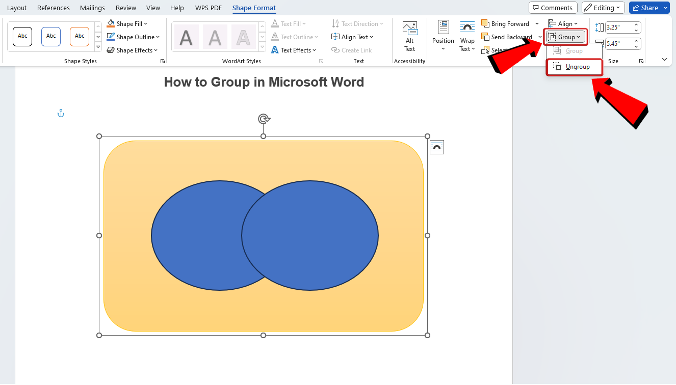 Easy & Clear Steps to Group Shapes, Pictures, or other Objects in Word