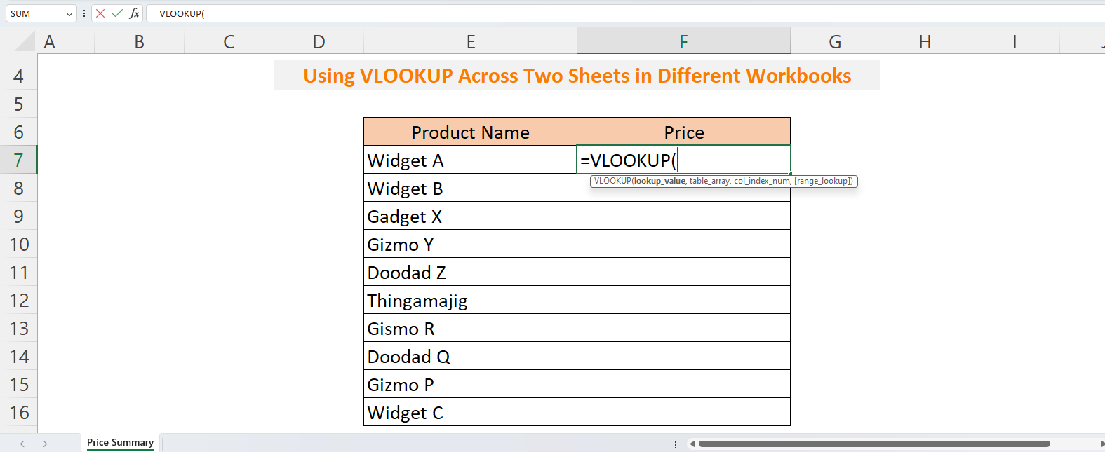 How to Do Vlookup in Excel with Two Spreadsheets (The Ultimate Guide)