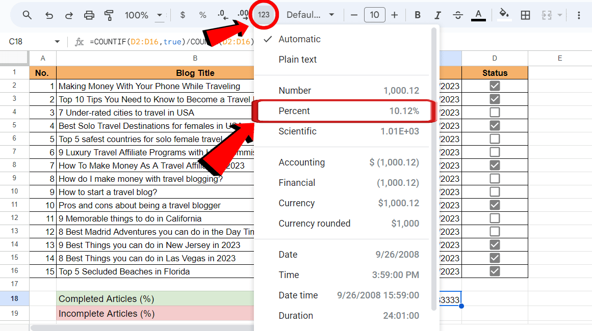 How to Count Checkboxes in Google Sheets (Easy & Fast)