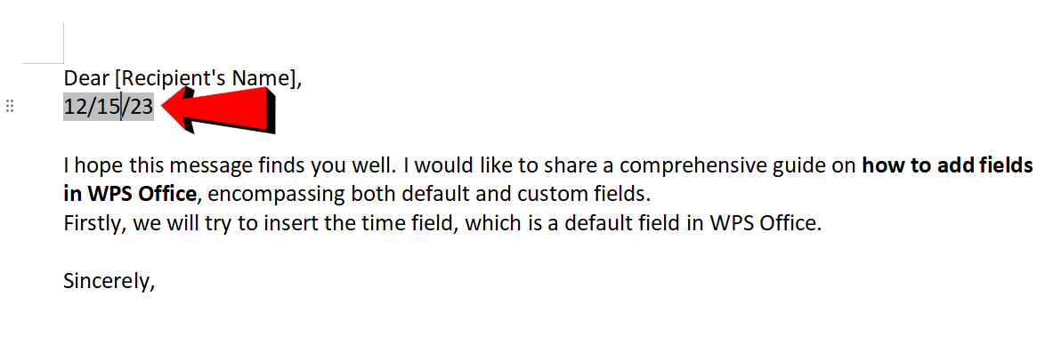 How to Insert Field in Word Using WPS Office (The Easiest Steps)