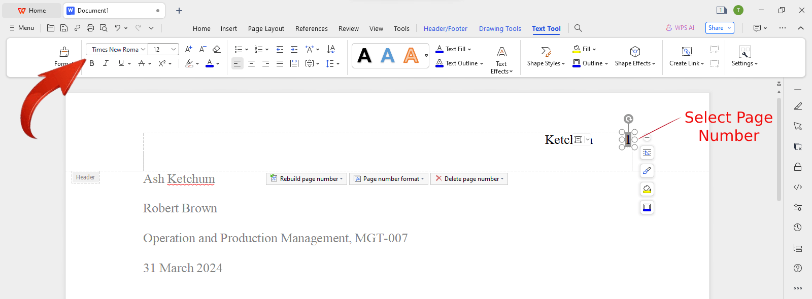 How To Make MLA Format Heading And Header In WPS Office Step by Step How To Make MLA Format Heading And Header In WPS Office Step by Step