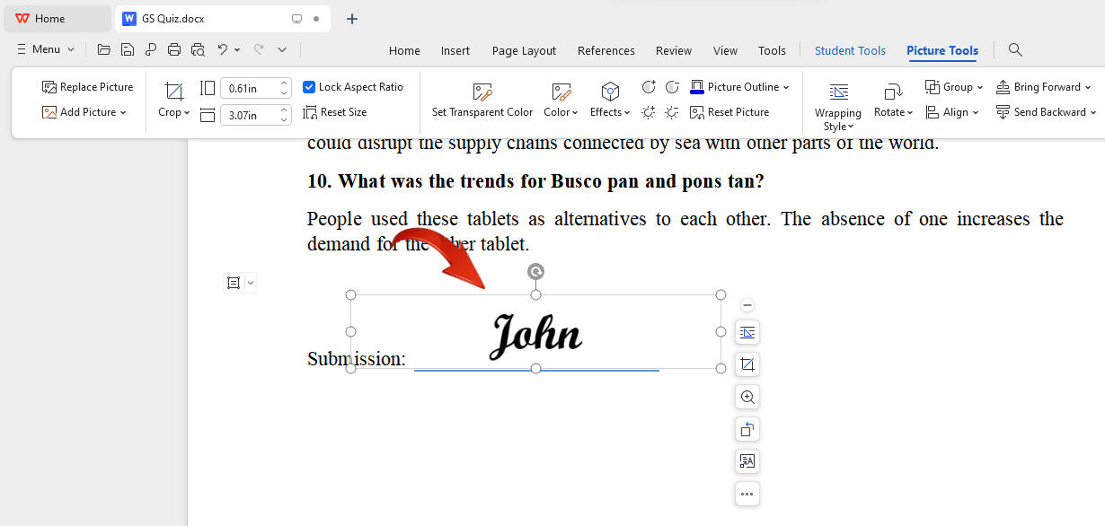 How to Insert Signatures in Word [For Students] | WPS Office Academy