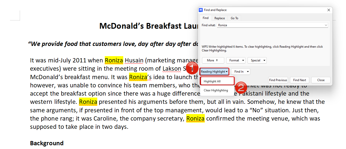How to Find and Replace in Word for Your Paper? [For Students] | WPS ...