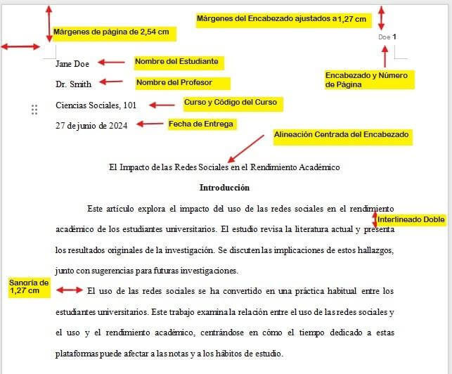 Formato Mla Para Nombre En Papel Guía Del Estilo APA 7ª Ed.