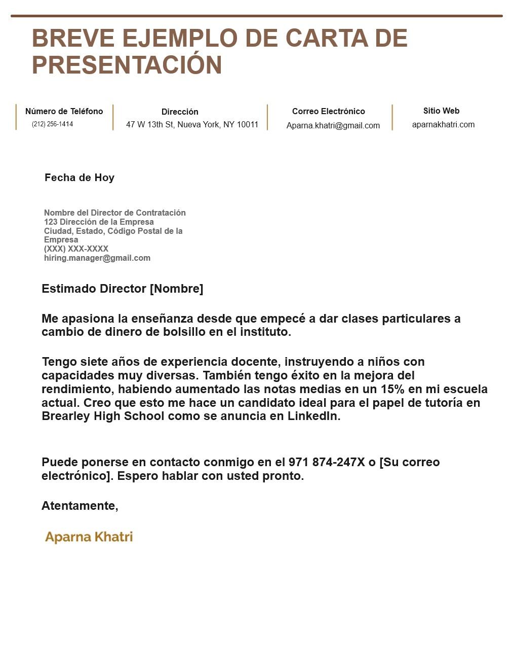 Escribir Carta Formal