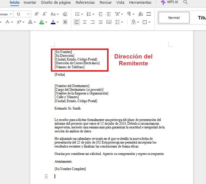 Formato De Escribir Una Carta