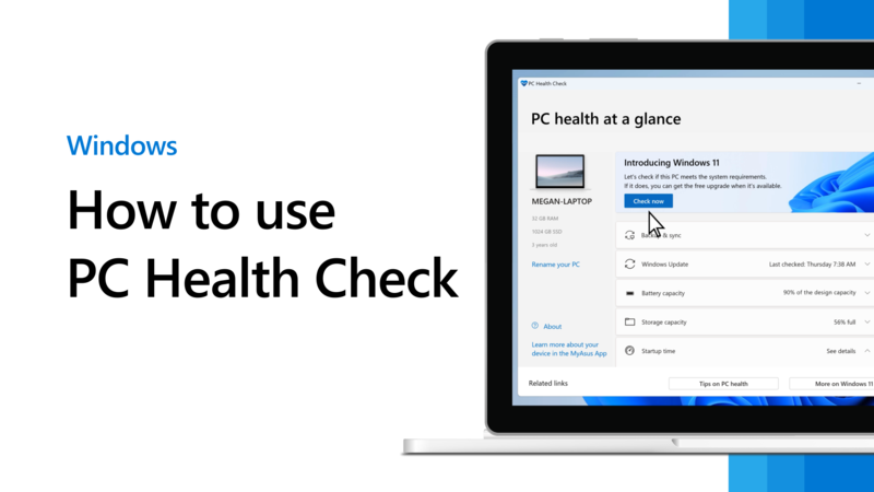 Step-by-Step Guide of PC Health Check