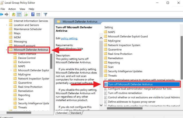 How to Turn Off Windows Defender