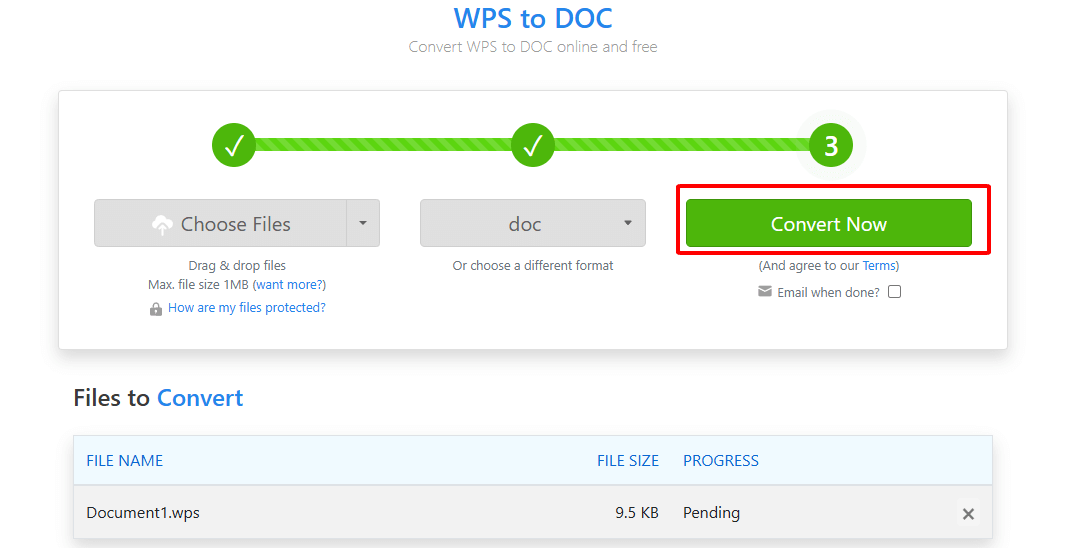 How to Convert a WPS to Word?