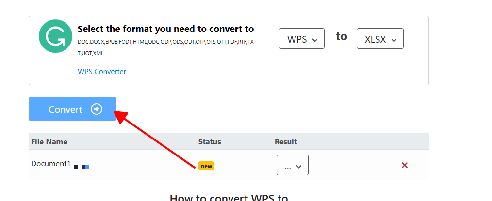 How to Convert WPS to Excel (Online and Free)
