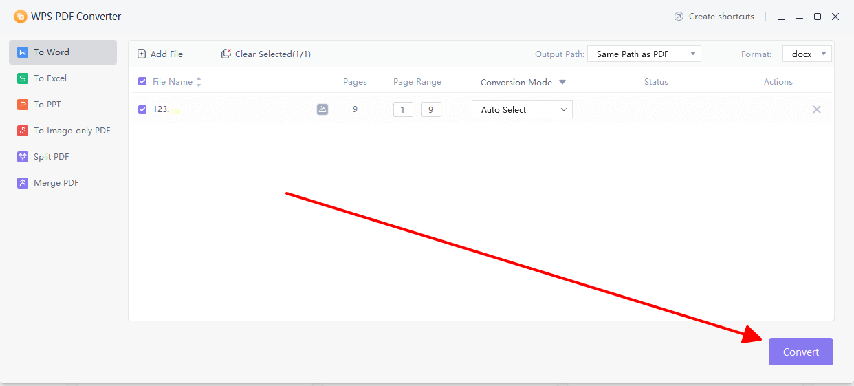 How to Convert a WPS to Word?