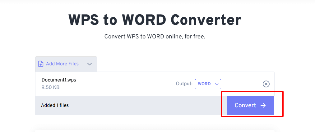How to Convert a WPS to Word?