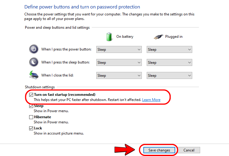 How to Enable or Disable Windows 10 Fast Startup