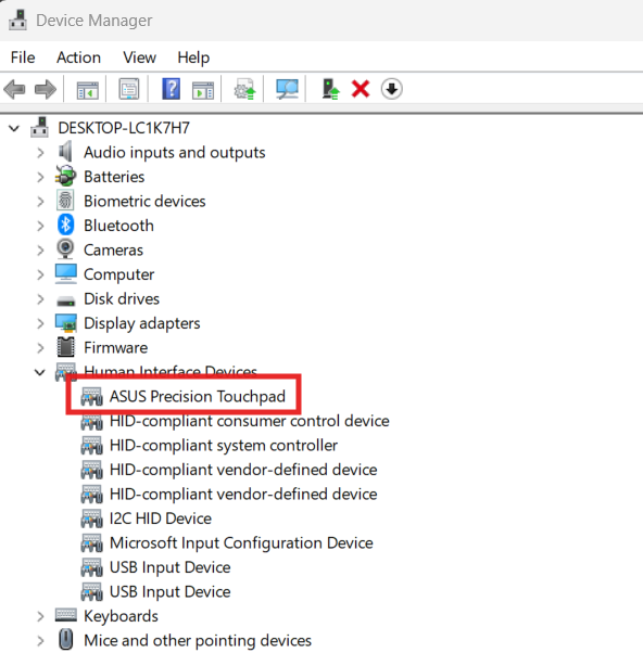 What to do if the ASUS Touchpad is not working?