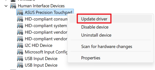 What to do if the ASUS Touchpad is not working?