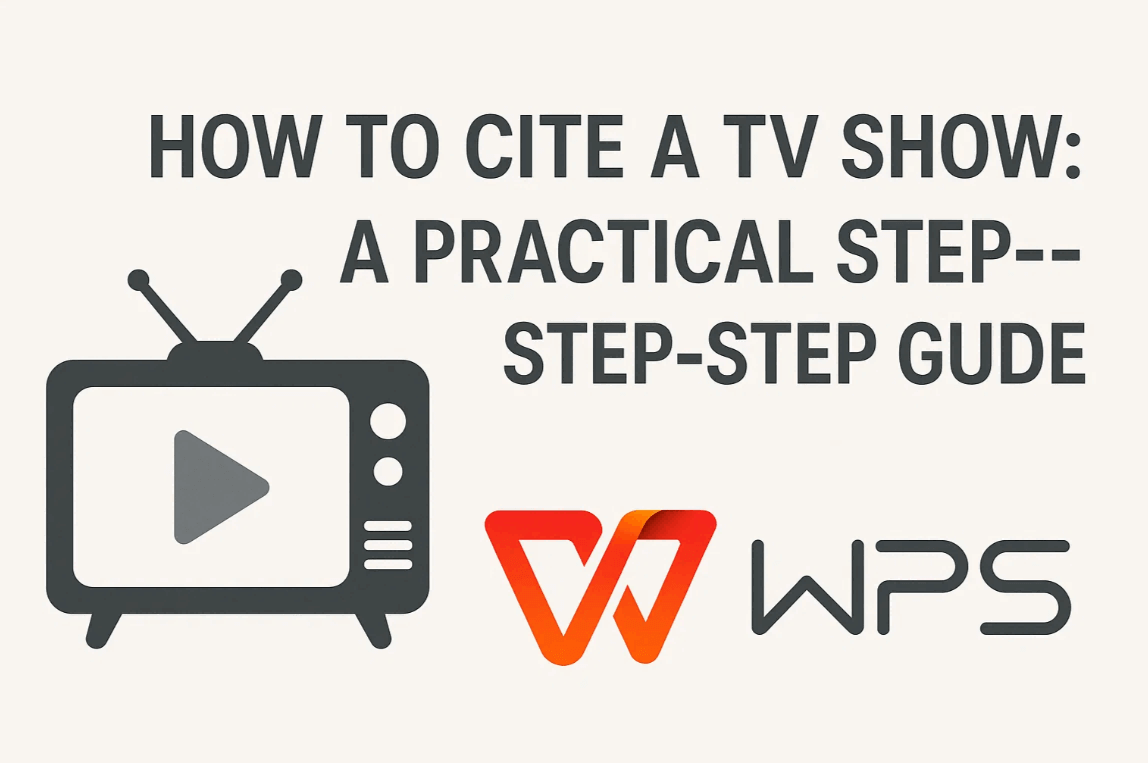 How to Cite a TV Show: A Practical Step-by-Step Guide