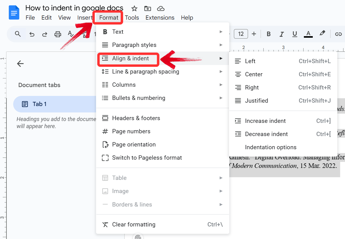 How to Indent Citations on Google Docs: A Useful Guide