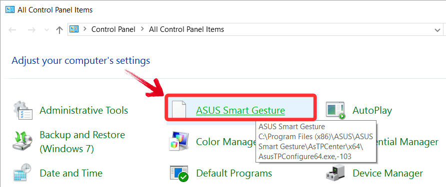 How to Fix and Enable ASUS Smart Gesture on Windows 10