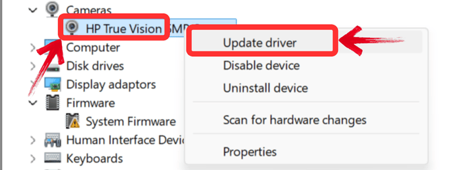 How to Fix HP Laptop Camera Not Working on Windows 11