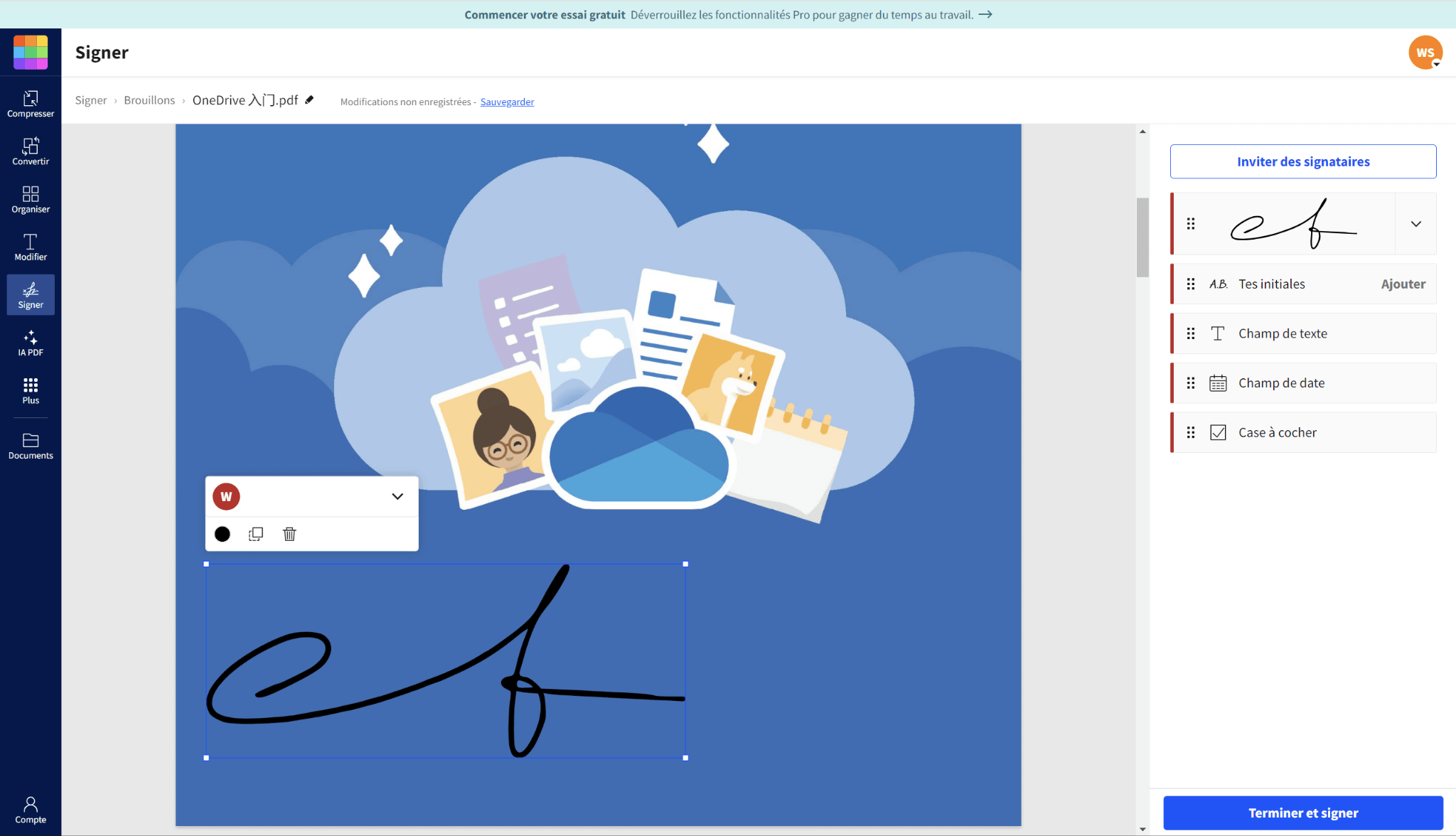 Comment Signer un PDF avec Smallpdf eSign