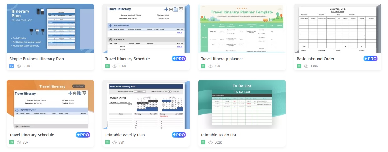 10 نماذج مجانية ومذهلة لخطط الرحلات [للتحميل والتعديل]