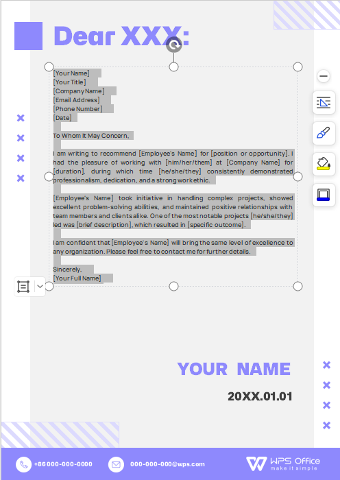 Letter of Recommendation Template [Free Download & Write Easily]