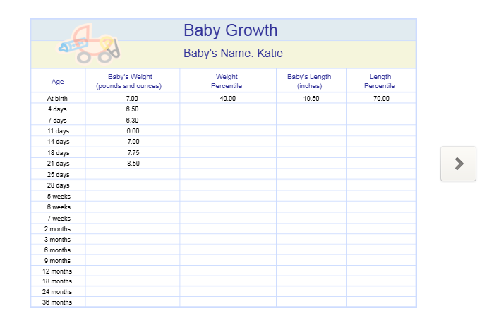 Top 10 Baby Growth Chart Templates [Free Download & Edit Easily]