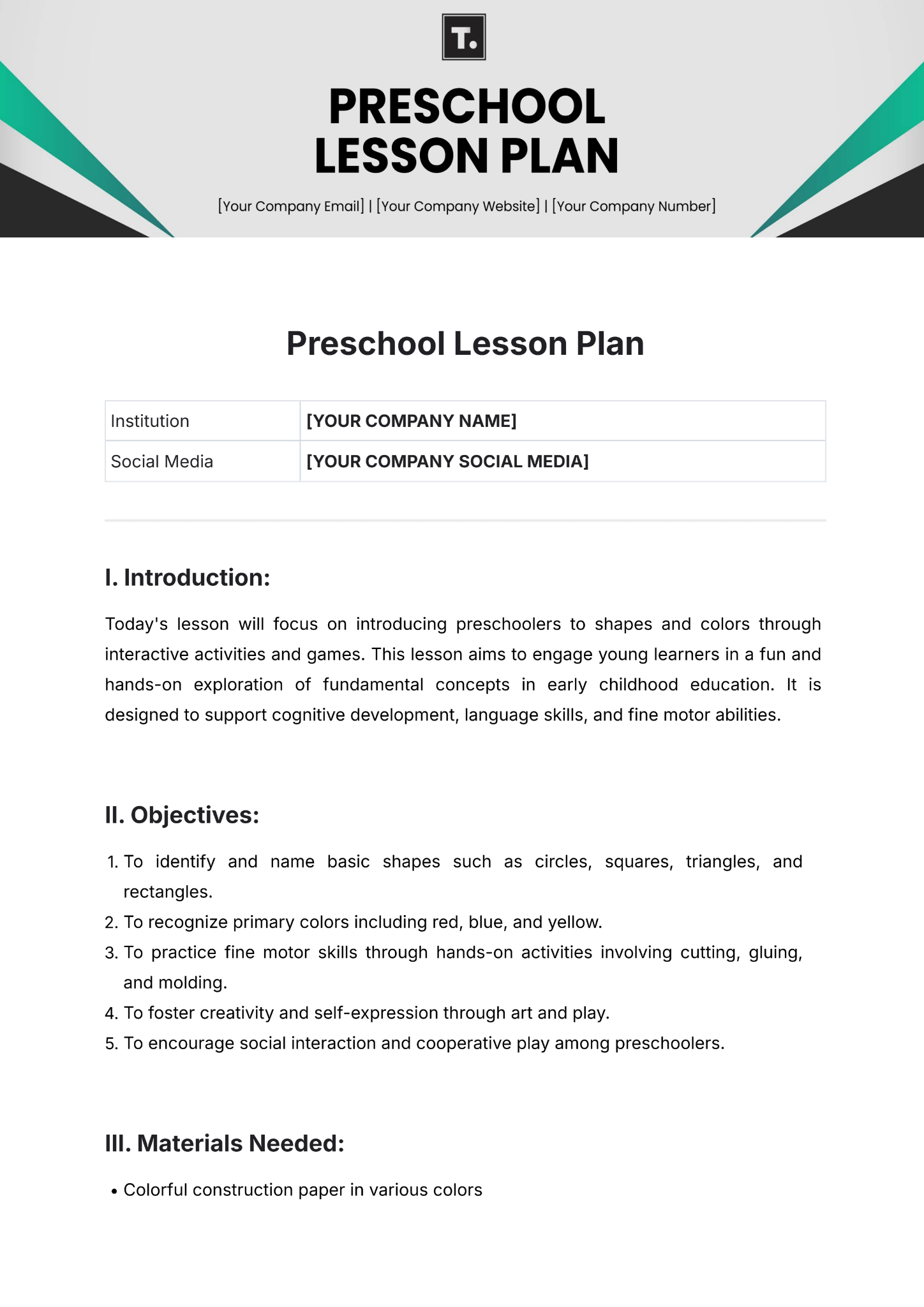 10 Free Editable Preschool Schedule Printable [Download & Edit]